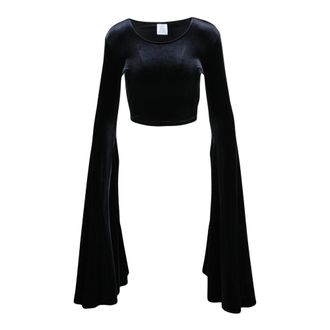VETEMENTS Bluse aus Samt - - Tops - Damen - Schwarzk - S