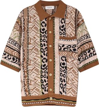 Laneus Homme, Pulls, Multicolore, Taille: M Chemise &agrave; motifs avec poche