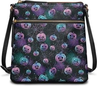 Hugs Idea Sac à main à bandoulière gothique pour femme Halloween, Citrouilles dHalloween., Taille unique