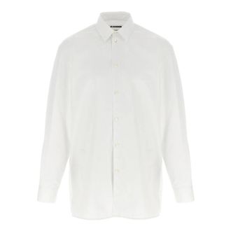 Jil Sander Donnerstag Baumwoll-Popeline-Hemd - - Shirts - Herren - Wei&szlig; - L