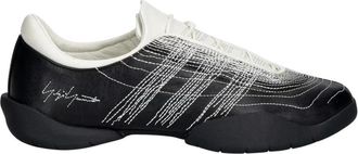 Yohji Yamamoto Homme, Chaussures, Noir, Taille: 44 2/3 EU Baskets Regu Brod&eacute;es