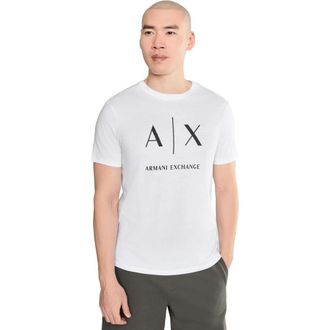 A|X Armani Exchange Regular Fit T-Shirt mit Logo - - Tops - Herren - Wei&szlig; - 2XL
