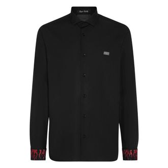 Philipp Plein Shirt Sugar Daddy Flame - - Shirts - Herren - Schwarzk - S