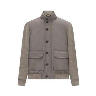 Bugatti Veste &agrave; textures combin&eacute;es avec poches plaqu&eacute;es - Homme - Vestes - Gris - Taille: XL