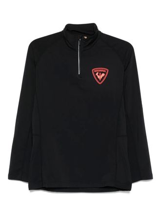 Rossignol New Hero Sport-Sweatshirt mit kurzem Reißverschluss - Schwarz