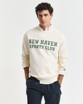 GANT Herren Graphic Rundhals-Sweatshirt (XXXL) CREAM