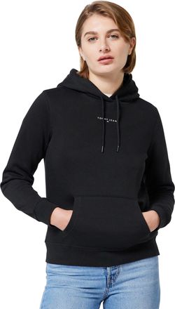 Tommy Jeans Damen Hoodie Linear mit Kapuze, Schwarz (Black), XXL