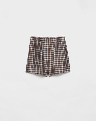 Prada Shorts aus kariertem Georgette