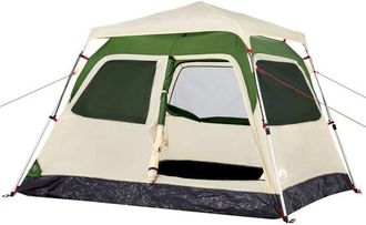 vidaXL Kuppel-Campingzelt 4 Personen Gr&uuml;n Quick Release - Vidaxl