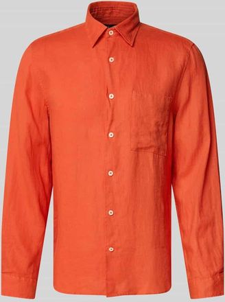 Marc O'Polo Regular Fit Leinenhemd mit aufgesetzter Brusttasche