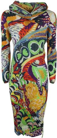 Pleats Please Issey Miyake Maxikleid - Bunt