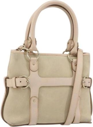 Ferragamo Sac &agrave; main Pre-owned - Femme - Pre-owned - Beige - Taille: ONE Size