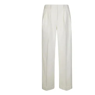 Forte_Forte Damen, Hosen, Wei&szlig;, MGr&ouml;&szlig;e