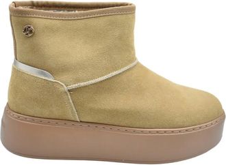 Janet & Janet Stiefel - Suede Ankle Boots With Thick Platform Sole - Gr. 36 (EU) - in Braun - f&uuml;r Damen