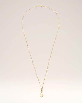 Ami Collier Martel&eacute; Dor&eacute; Pendentif 6 en Laiton Or - TU - Unisex