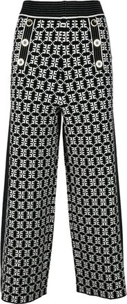 Elisabetta Franchi Femme, Pantalons, Multicolore, Taille: 38 FR Combinaison Tricotée Taille Haute