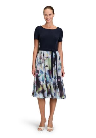 Vera Mont Damen 0372/4802 Kleid, Dark Blue/Purple, 40