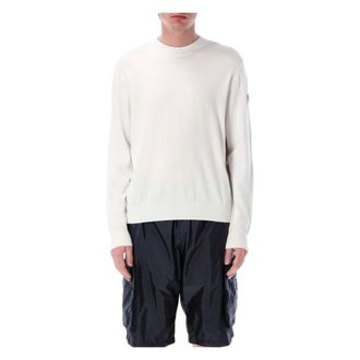 Moncler Herren, Strickwaren, Wei&szlig;, MGr&ouml;&szlig;e