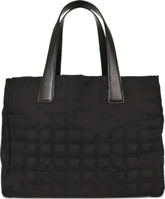 Chanel 2003 Tote Handtasche aus Jacquard - Schwarz