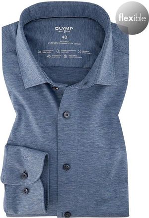 Olymp Herren Hemden blau Jersey