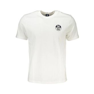 North Sails Bianco Baumwoll-T-Shirt - - Tops - Herren - Wei&szlig; - XL