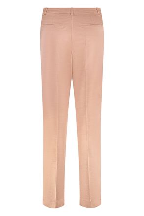 Pinko Womens Panuro Straight-Leg Trousers Pink Cotton Straight