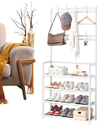 Generic Kleidung und - Multifunktionaler Aufbewahrungs-Organizer, modernes für den Eingangsbereich | Faltbare Kleidung und Schuhregale, Lagerregal, um das e z