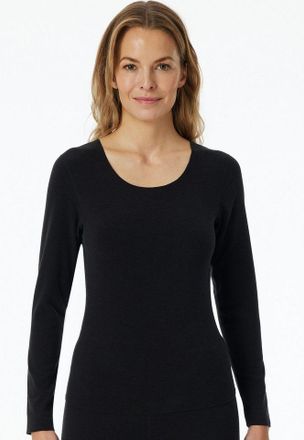 Schiesser Langarmshirt Invisible Soft Warming mit offen geschnittenen Kanten und flachen N&auml;hte