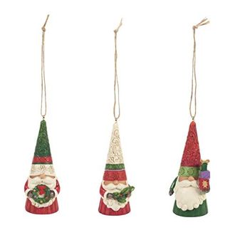 Enesco Jim Shore Heartwood Creek Weihnachtswichtel zum Aufhängen, 8,5 cm, Mehrfarbig