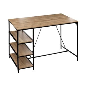 5five Simply Smart Five Simply Smart - Table de Bar Avec &Eacute;tag&egrave;res Aliaj 140cm Naturel