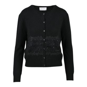 Ermanno Scervino Rebecchina Cardigan - - Knitwear - Damen - Schwarzk - M