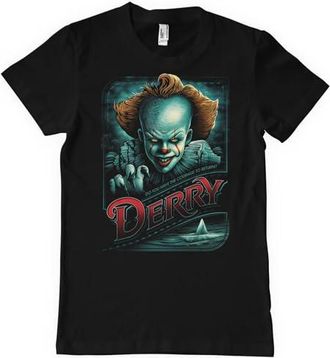 It Officiellement sous Licence Pennywise in Derry T-Shirt pour Hommes (Noir), Large