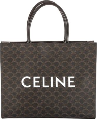 Celine sac &agrave; main Cabas Triomphe - Noir