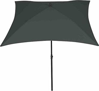 Siena Garden City Mittelstockschirm anthrazit/Natur 180x180cm