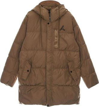 Nike Jordan Homme, Manteaux, Brun, Taille: XL Parka Longue Essentielle Statement