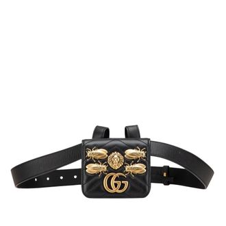 Gucci Pre-owned Leder G&uuml;rteltasche - - Pre-owned - Damen - Schwarzk - ONE SIZE
