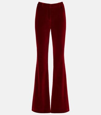 Etro Schlaghose aus Baumwollsamt