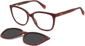 Polaroid Femme, Accessoires, Rouge, Taille: 55 MM Lunettes de soleil &eacute;l&eacute;gantes avec verres color&eacute;s