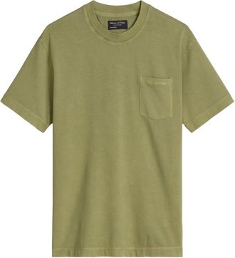 Marc O'Polo Garment Dyed T-Shirt mit Brusttasche, Relaxed Fit in