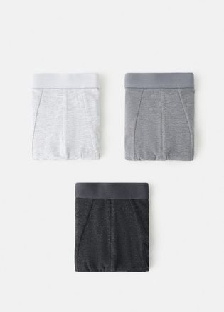 Mango 3er-Pack kombinierte Slips grau - Herren - S - MANGO MAN