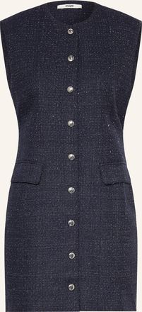 Maje Etuikleid Aus Tweed Mit Glitzergarn blau