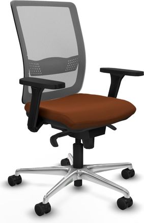 Piqueras y Crespo Haches Hocharbeitsstuhl mit 3D-Armlehnen, h&ouml;henverstellbare Lendenwirbelst&uuml;tze, ausgestattet mit 5 Positionen und eingespritztem Schaum. Mit Rollen vo