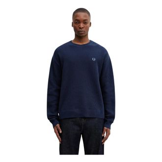 Fred Perry Round-Neck Strickwaren - - Knitwear - Herren - Blau - M