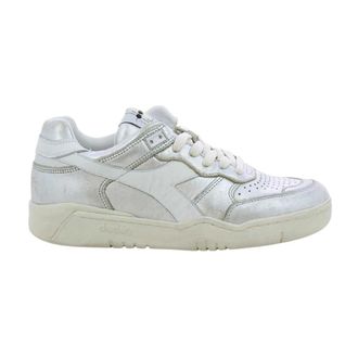 Diadora Femme, Chaussures, Gris, Taille: 37 EU Baskets M&eacute;talliques