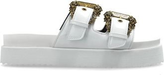 Versace Jeans Couture Femme, Chaussures, Blanc, Taille: 40 EU Sandales &agrave; plateforme