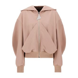 The Attico Femme, Vestes, Rose, Taille: 36 FR Oversized Hooded Bomber Jacket