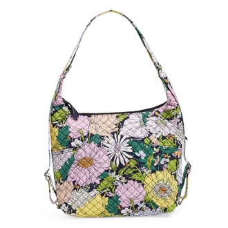 Vera Bradley Convertible Backpack Shoulder Bag, Bloom Boom-Recycled Cotton