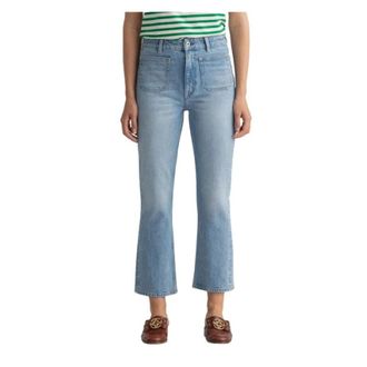 GANT Crop Flare Jeans - - Jeans - Damen - Blau - W30