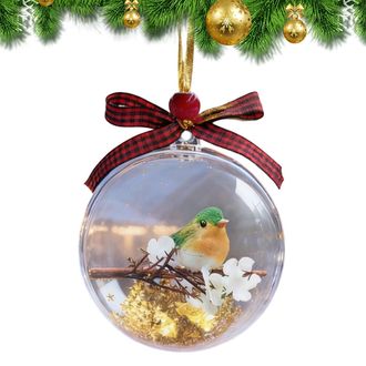 Generic Transparente Ornamentkugeln Kolibri - 3,54 Zoll transparentes, leichtes strapazierf&auml;higes Material, leicht zu h&auml;ngendes Design mit dekorativem kompliz