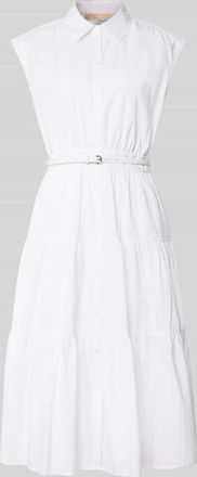 Michael Kors Hemdblusenkleid mit G&uuml;rtel und Knopfleiste
